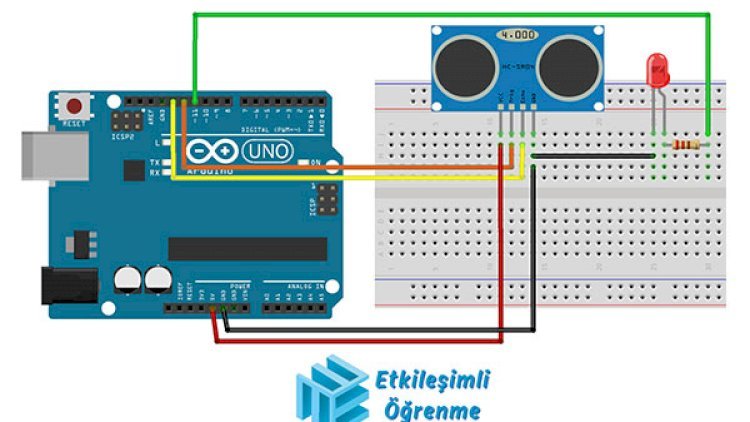 Ultrasonik Sensör ile Led Kullanımı - Etkileşimli Öğrenme Ultrasonik Sensör ile Led Kullanımı - Etkileşimli Öğrenme